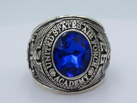 US Air Force Ring USAF USN 1993 Sterling Silver 925 - Etsy
