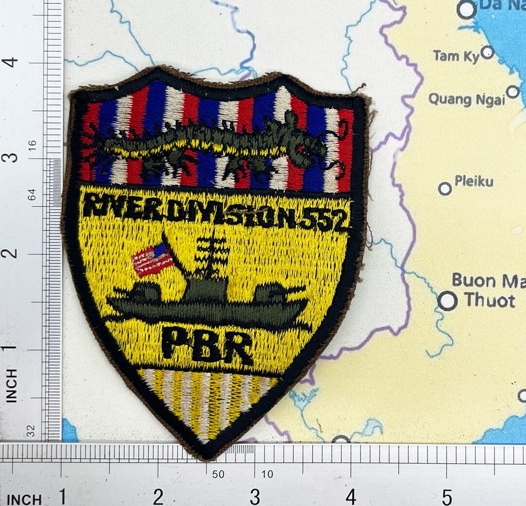 Patch , Usn River Divion 552 Pbr Patch , Vietnam War Patch , T1-552 ...