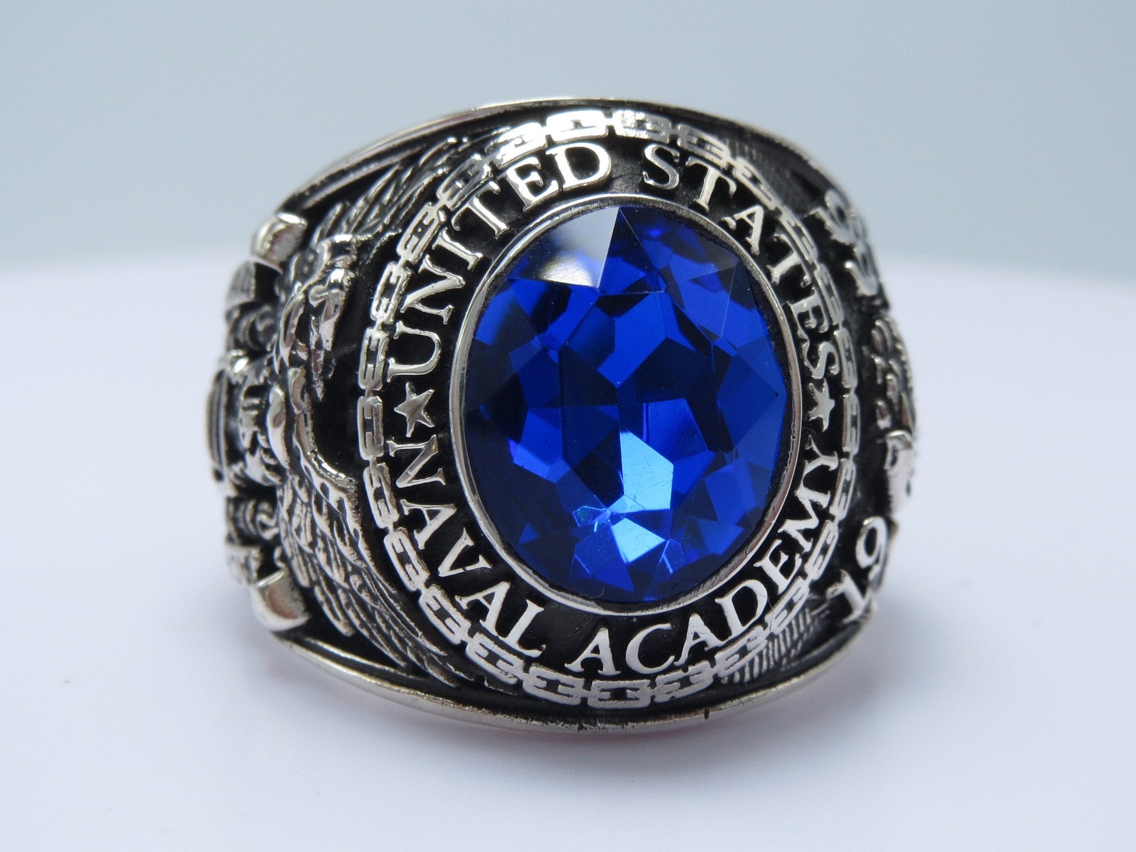 US Naval Academy Ring 1966 Sterling Silver 925 USNA | Etsy