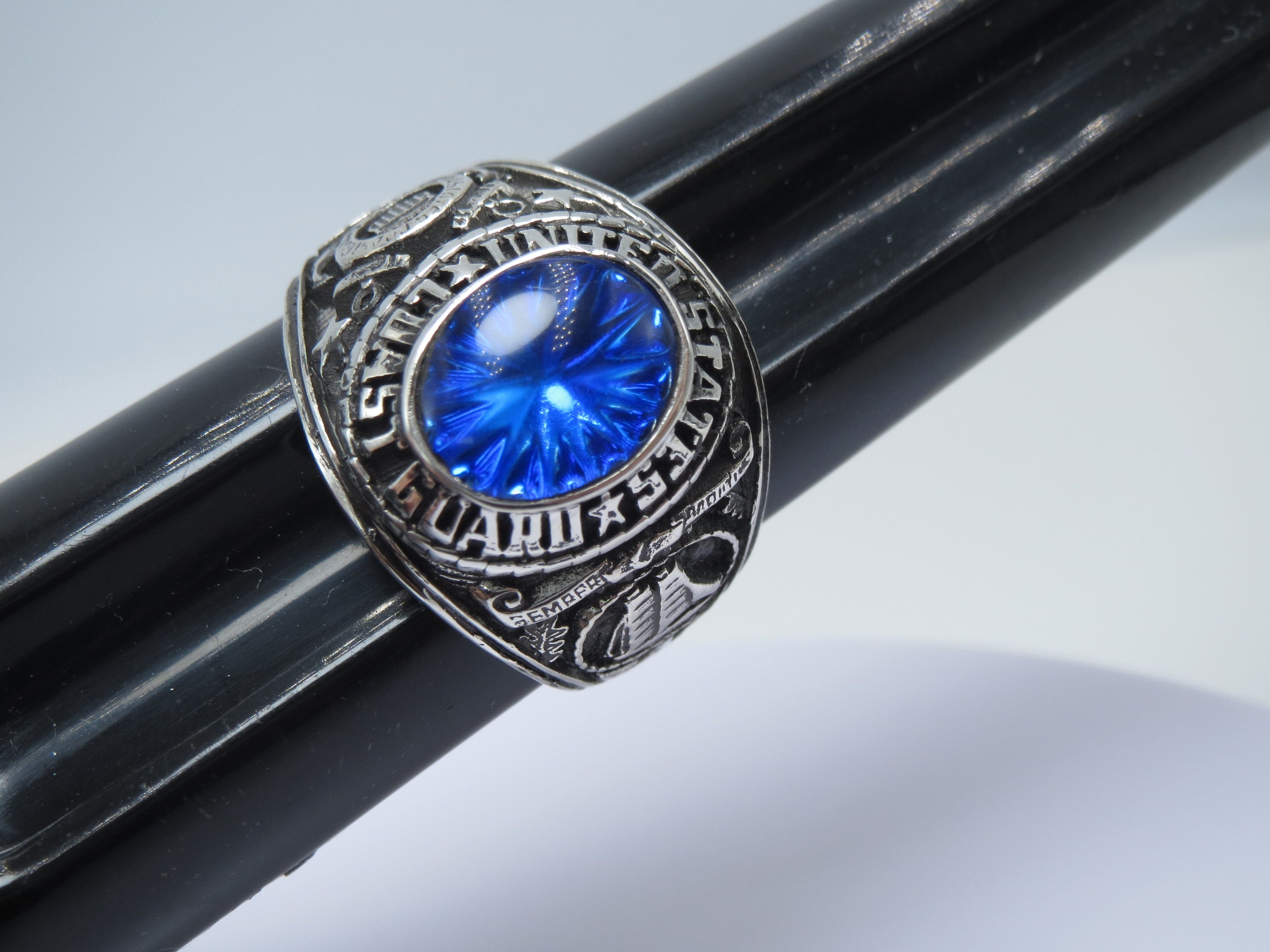 US Coast Guard Ring USCG Sterling Silver 925 Gift | Etsy