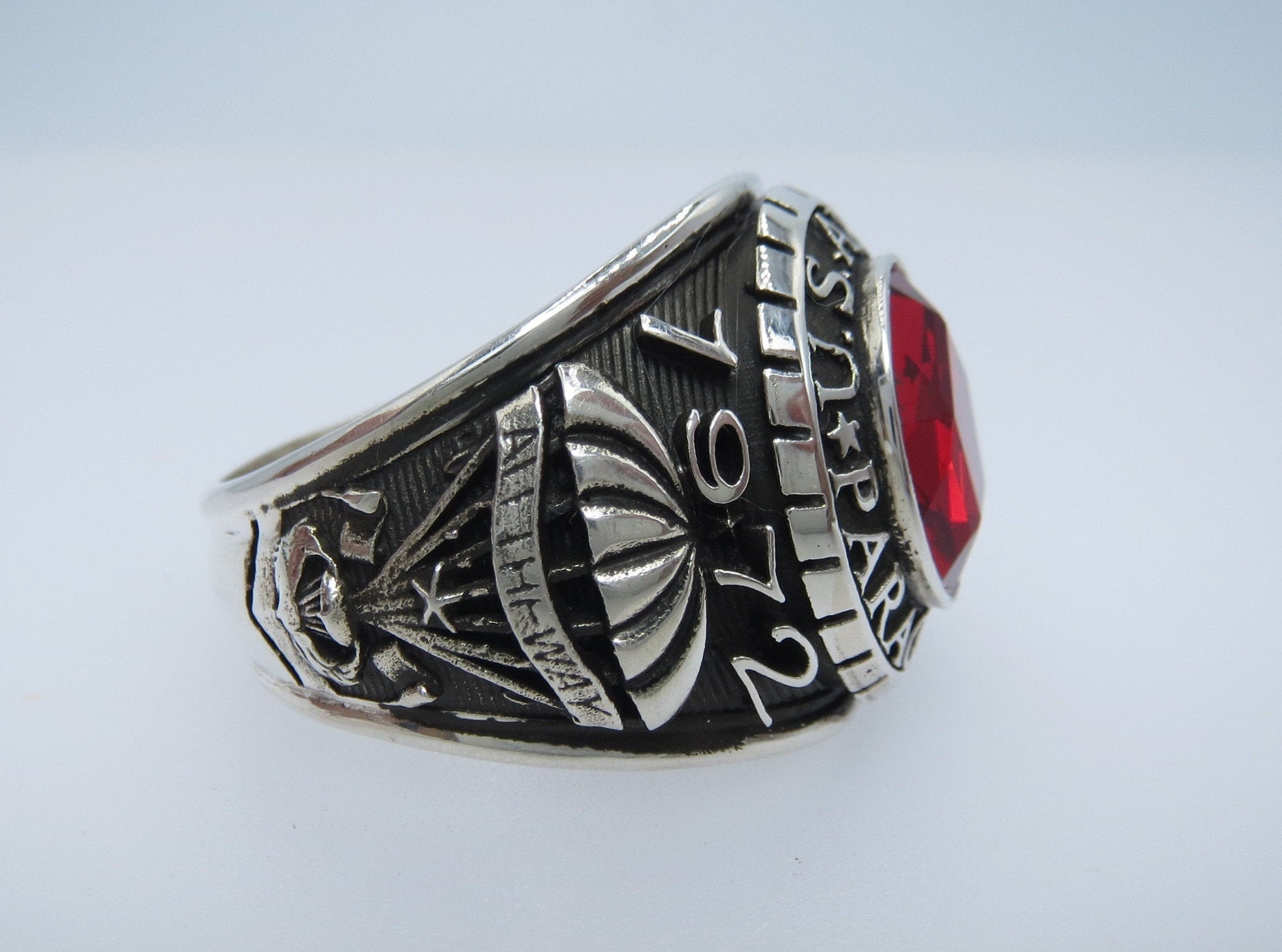 US Army Ring Parachutist Airborne 1972 Sterling Silver | Etsy