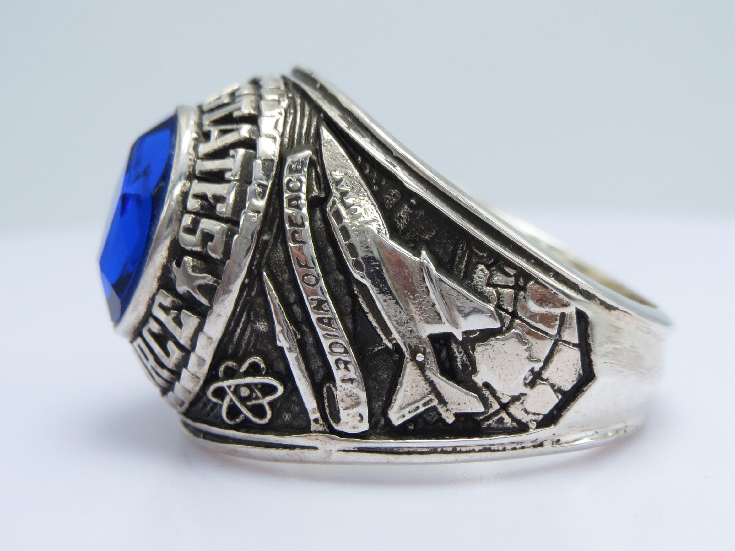 US Air Force Ring Sterling Silver 925 Gift Military Ring - Etsy