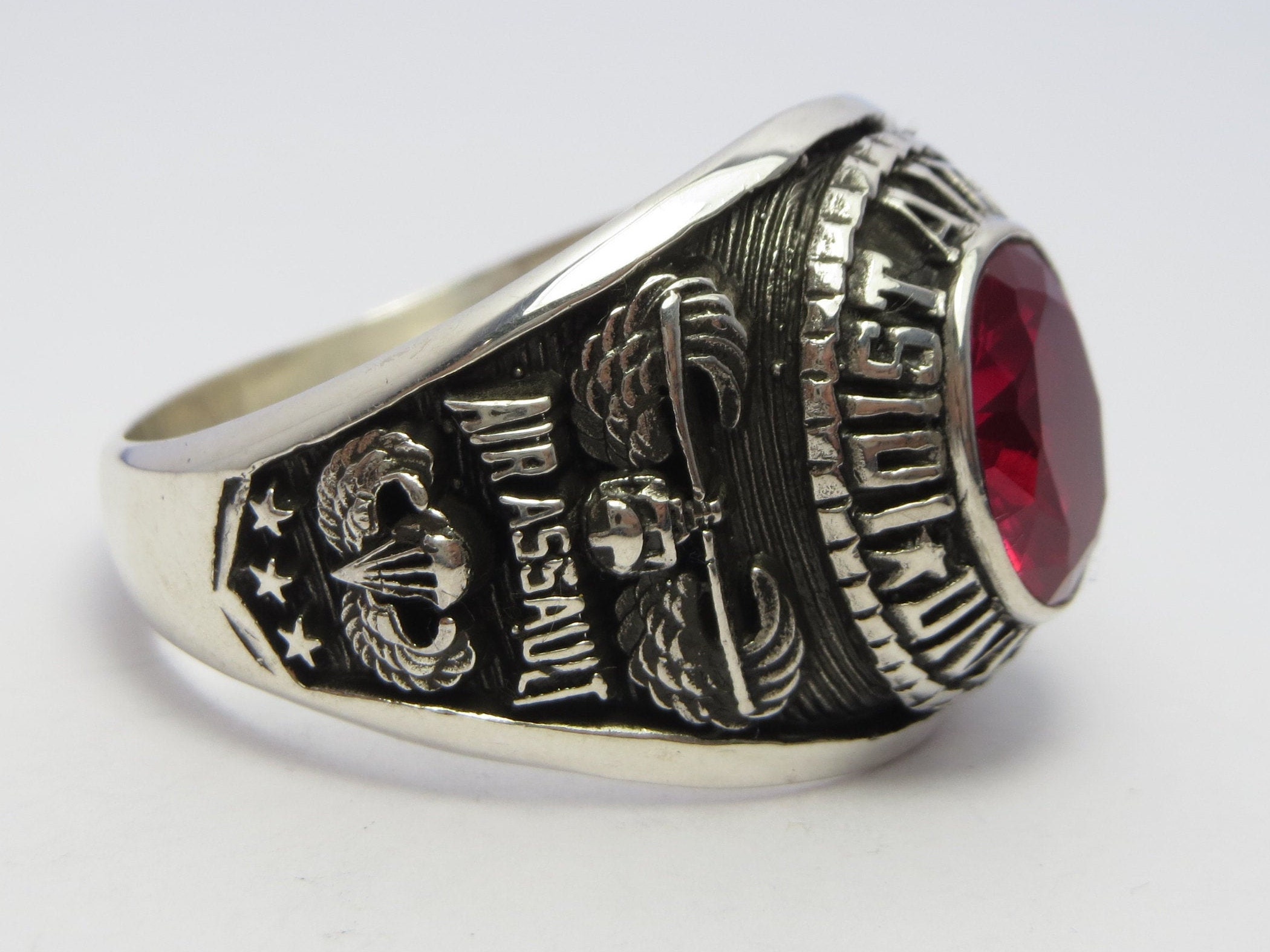 101st Airborne Division Ring Sterling Silver 925 Military | Etsy