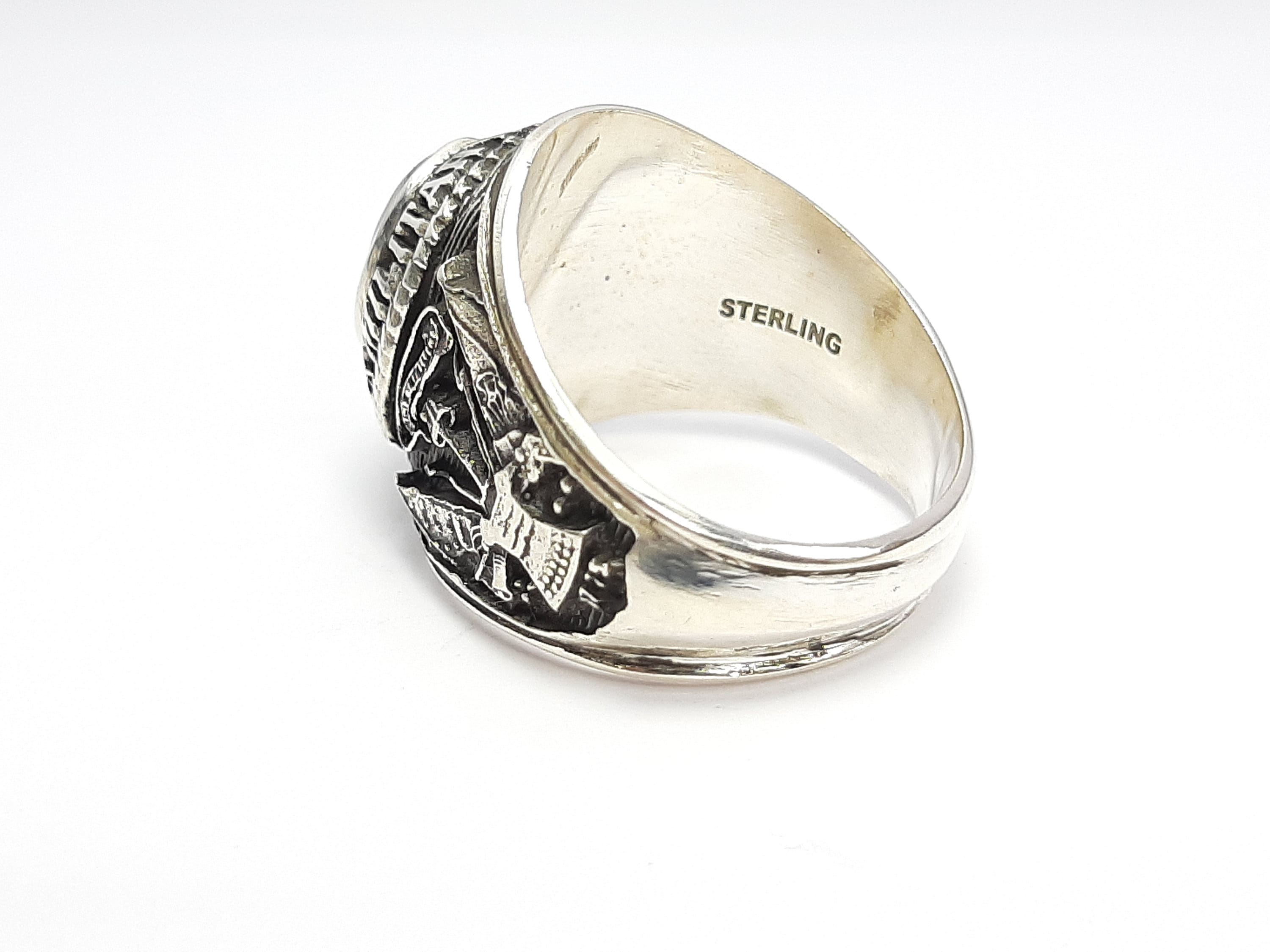 US Army Ring Military Pol Sterling Silver 925 YOUR SIZE - Etsy