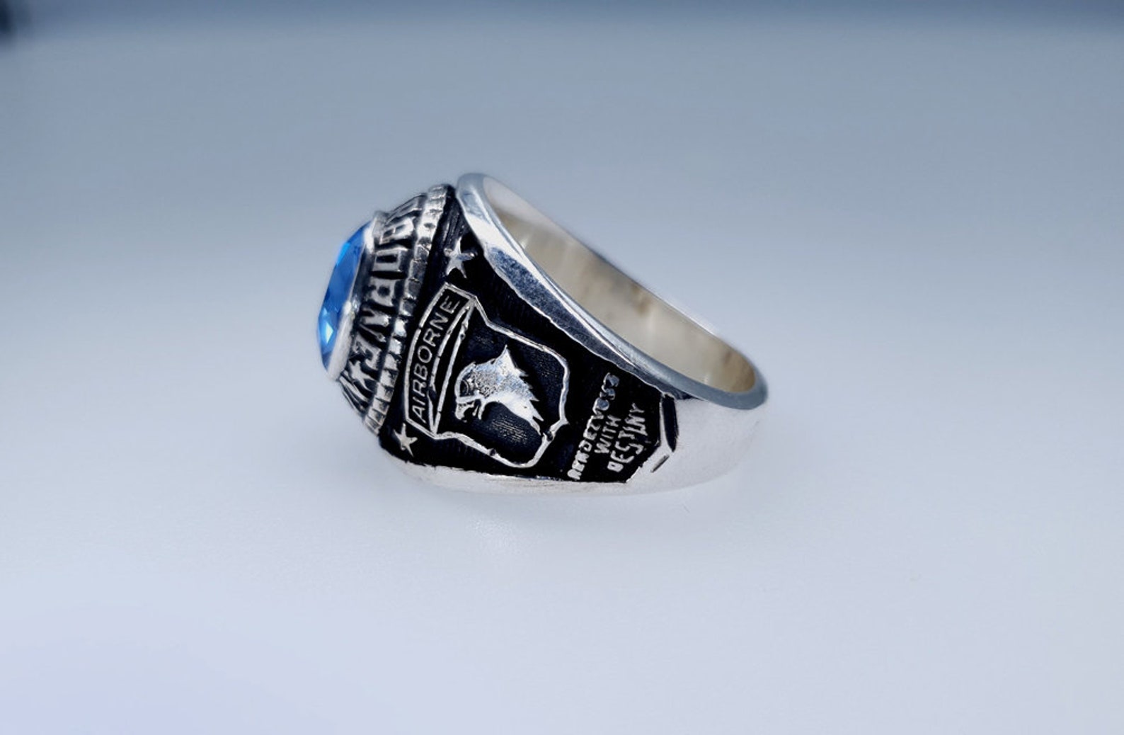101st Airborne Division Ring Sterling Silver 925 Military - Etsy