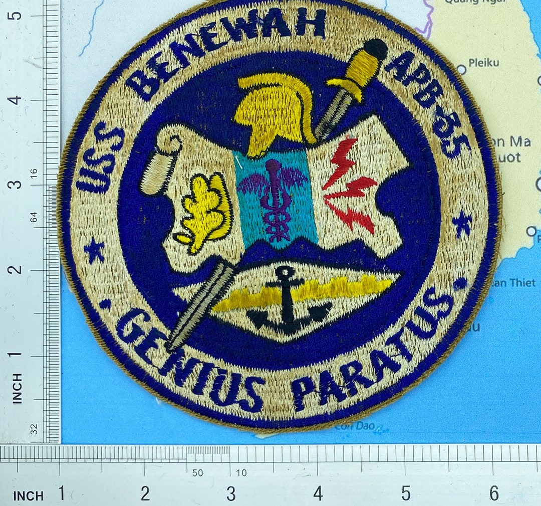 Large Patch , Us Navy Uss Benewah Apb 35 Patch Usn , Usn , Uss Patch S2 ...