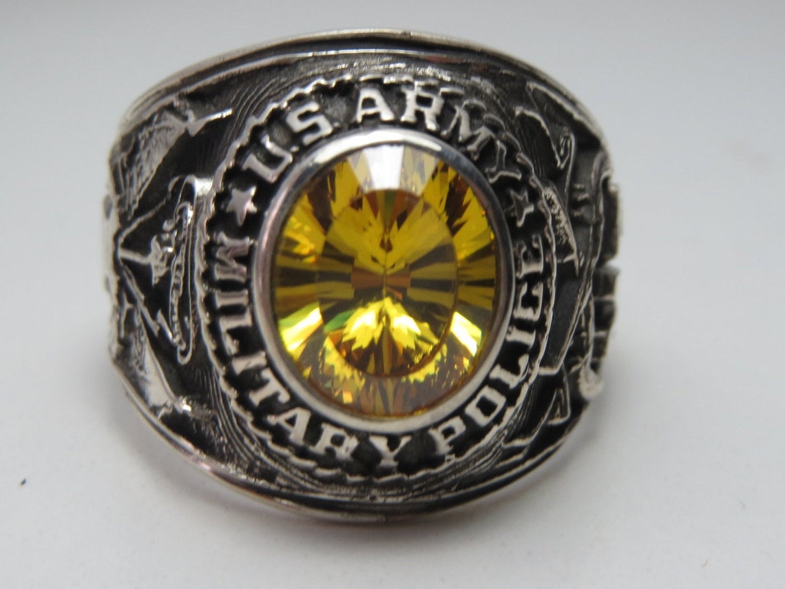 US Army Ring Military Pol Sterling Silver 925 YOUR SIZE | Etsy