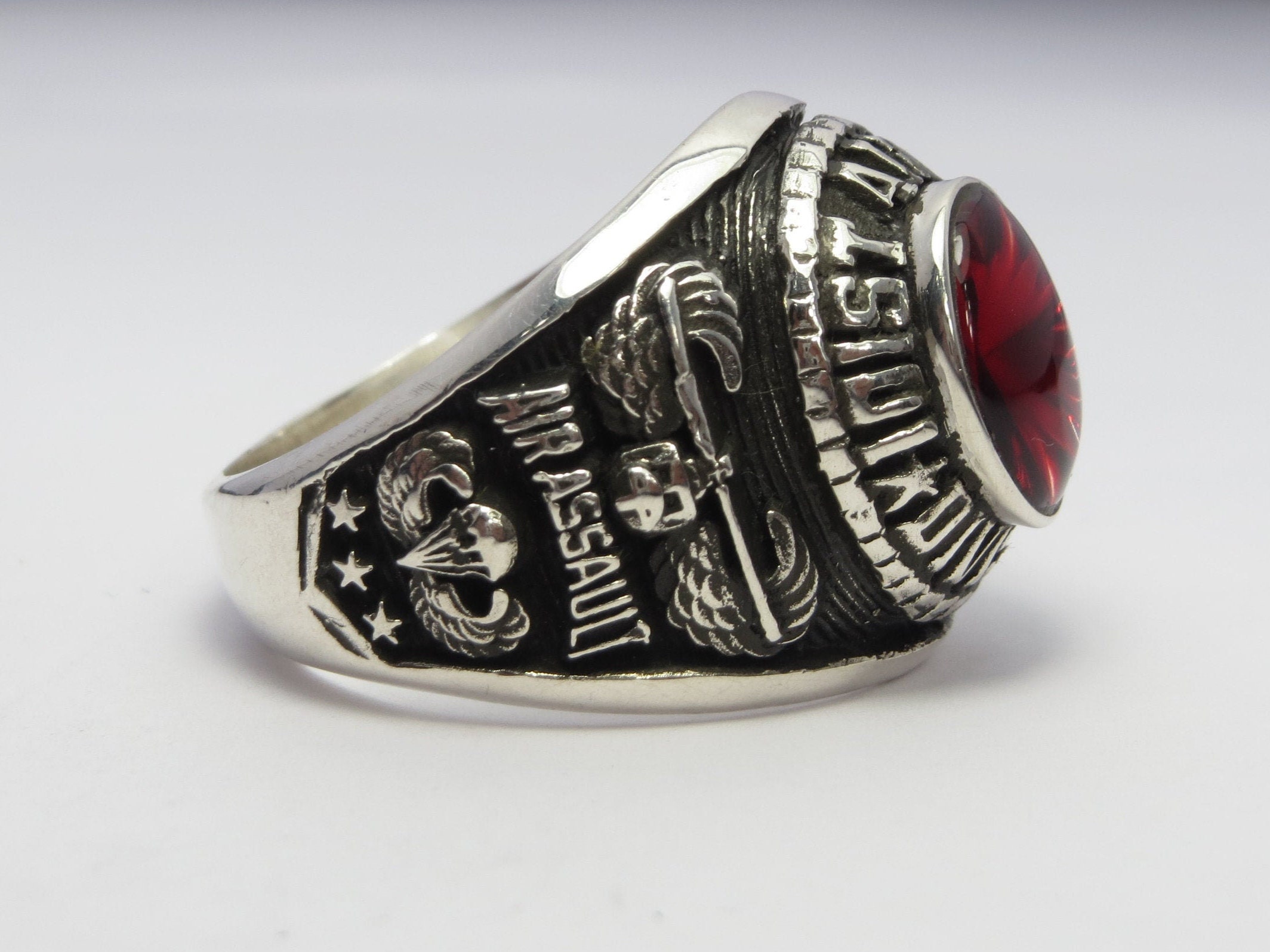 101st Airborne Division Ring Sterling Silver 925 Military | Etsy