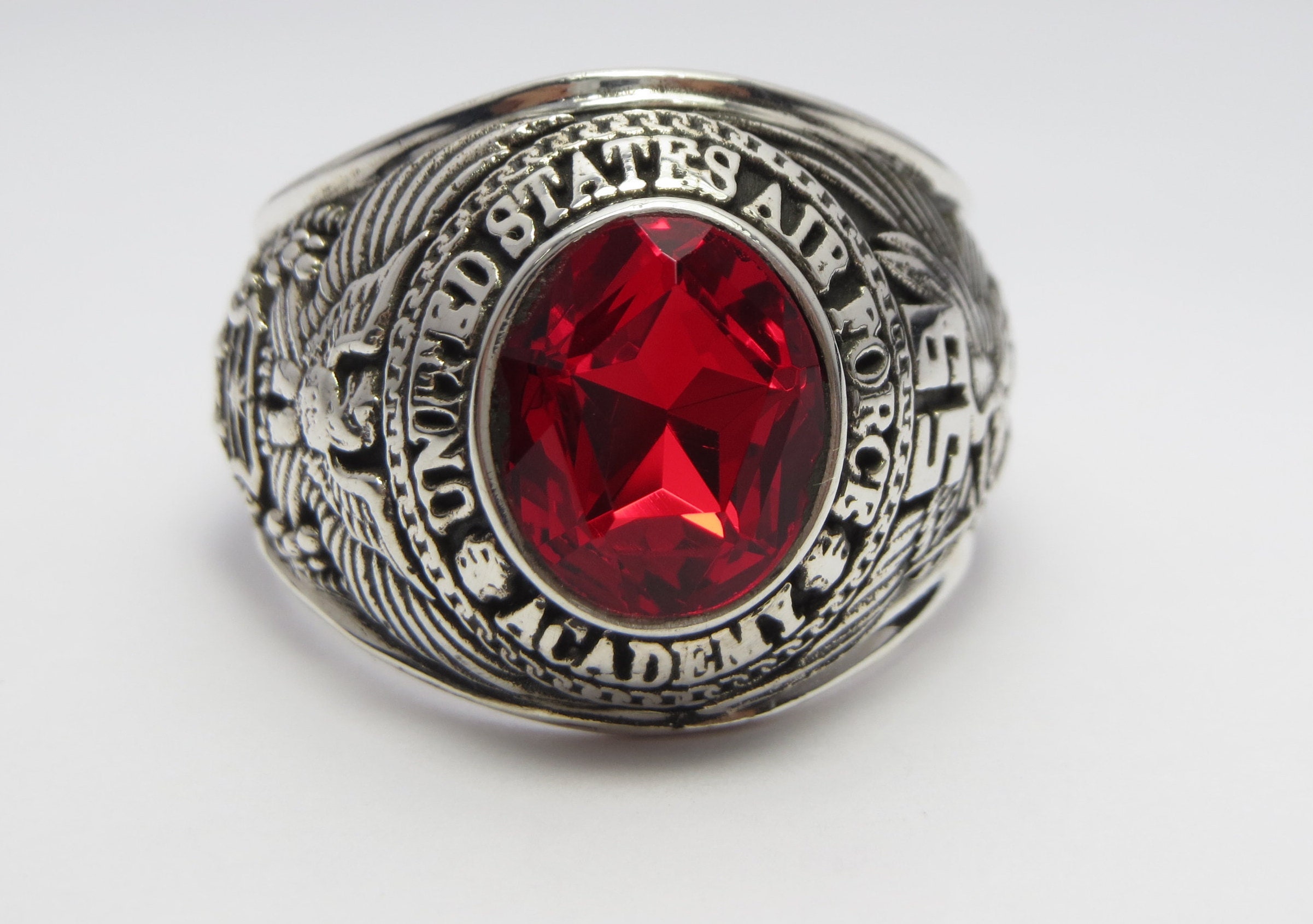 US Air Force Ring USNA USAF Sterling Silver 925 - Etsy