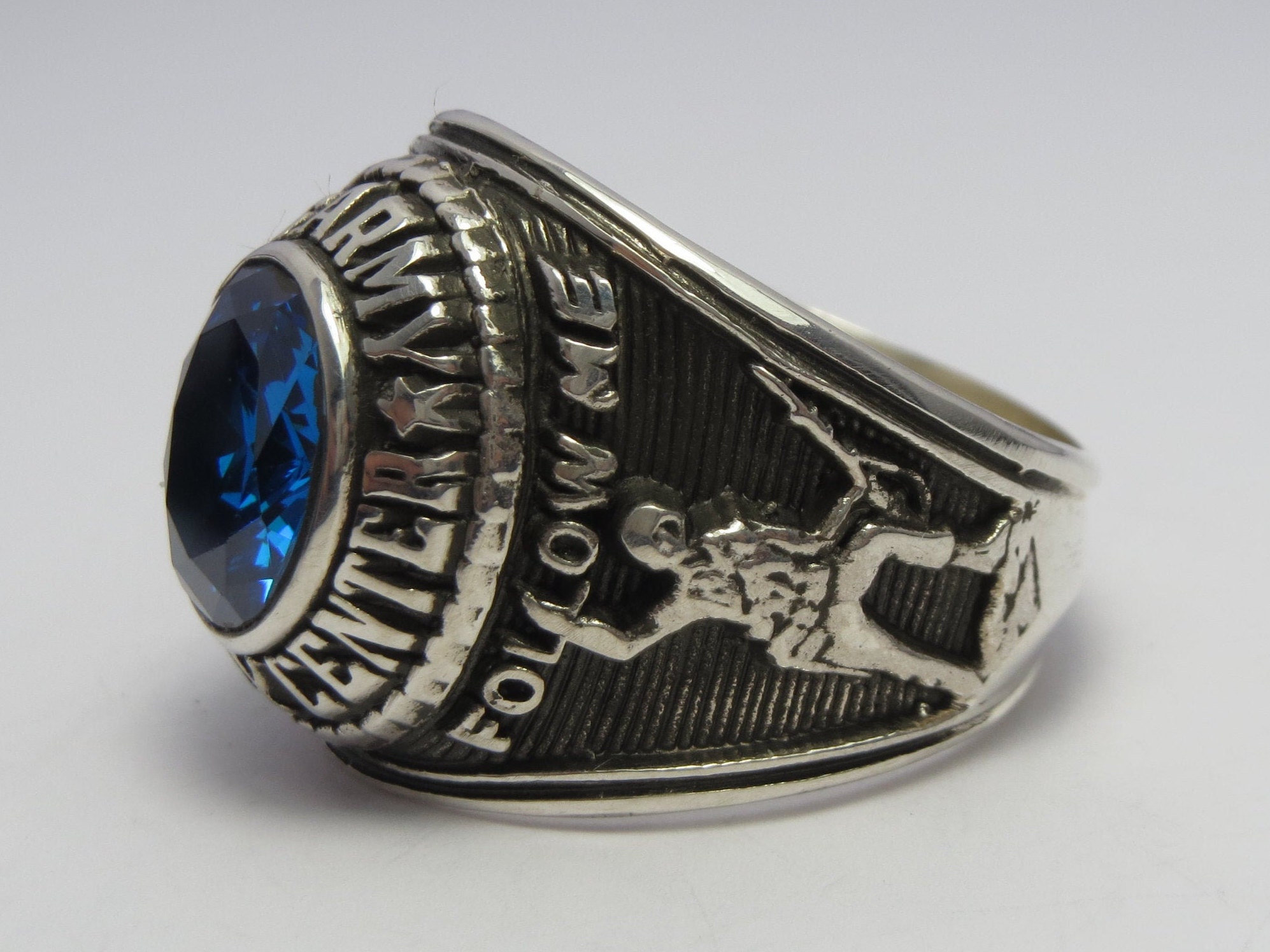 US Army Infantry Ring Sterling Silver 925 Gift - Etsy UK