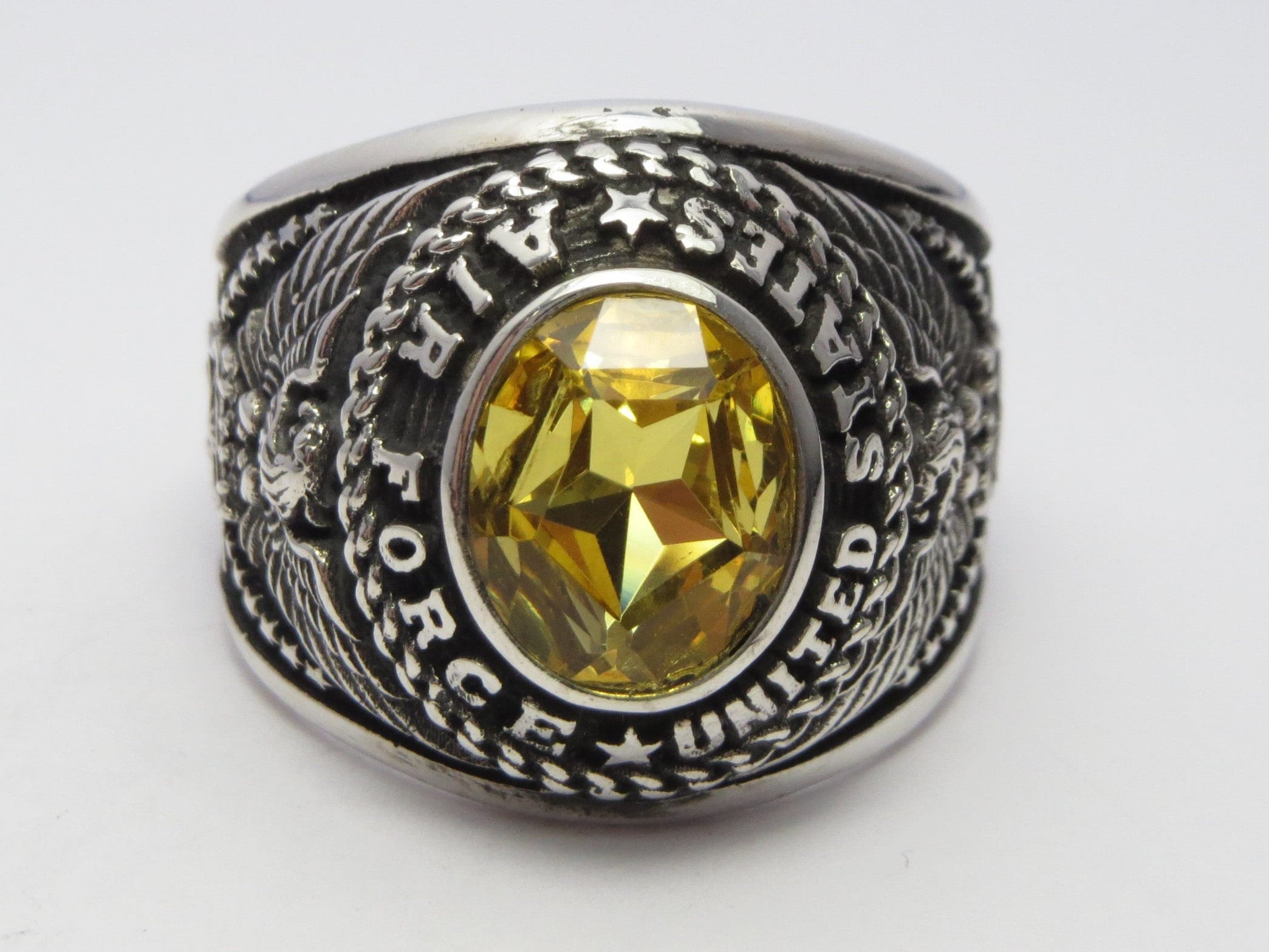 US Air Force Ring Sterling Silver 925 Gift Military Ring - Etsy
