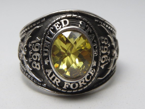 US Air Force Ring 1968 Sterling Silver 925 Gift - Etsy