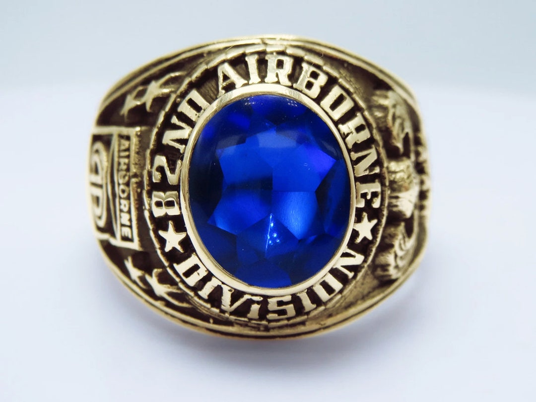 82nd Airborne Division Ring , America's Guard of Honor , Sterling 10KP ...