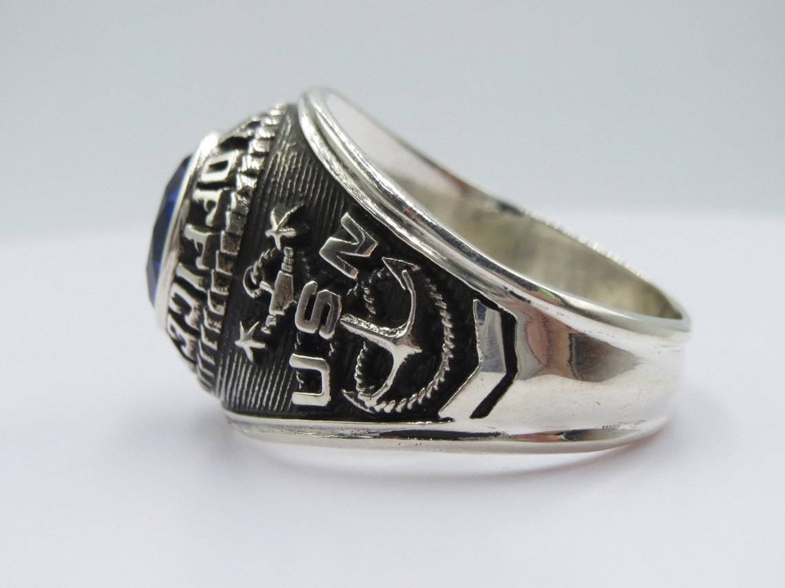 US Navy Ring Chief Petty Officer USN Sterling Silver 925 | Etsy