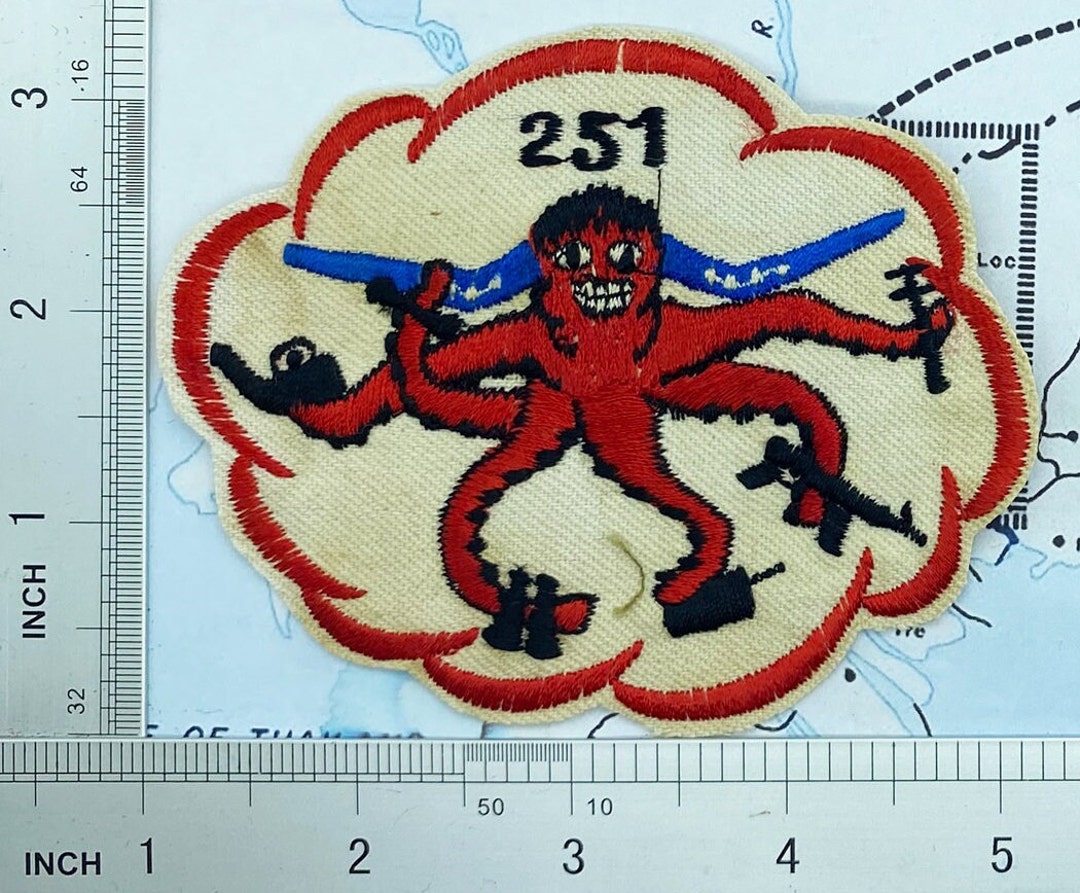 Patch 251st Patch Octopus Usaf Vietnam War Patch - Etsy
