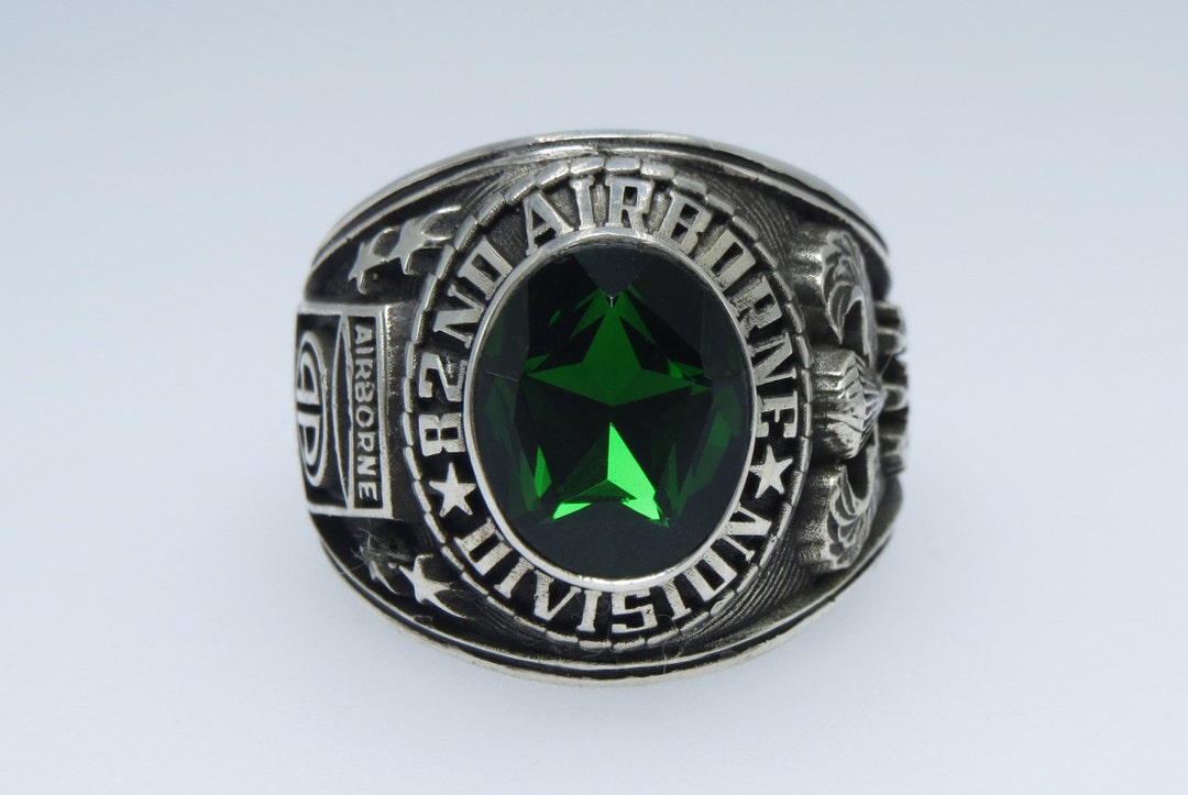 82nd Airborne Division Ring Sterling Silver 925 Gift - Etsy