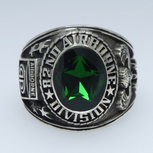82nd Airborne Division Ring Sterling Silver 925 Gift - Etsy