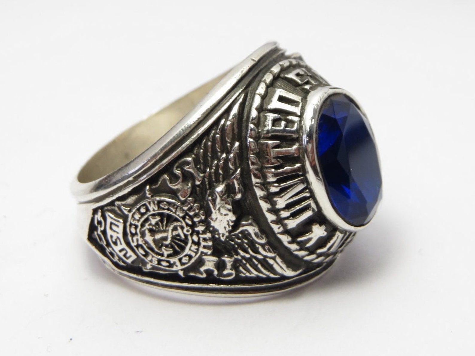 US Navy Ring USN Sterling Silver 925 Men Ring Gift - Etsy