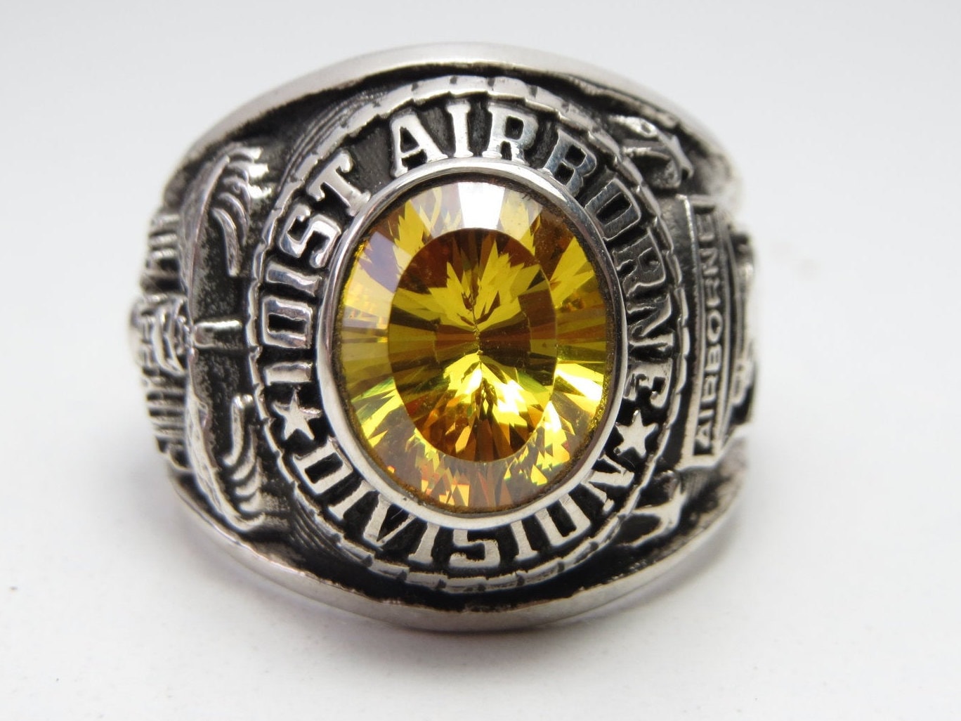 101st Airborne Division Ring Air Assault Sterling Silver | Etsy