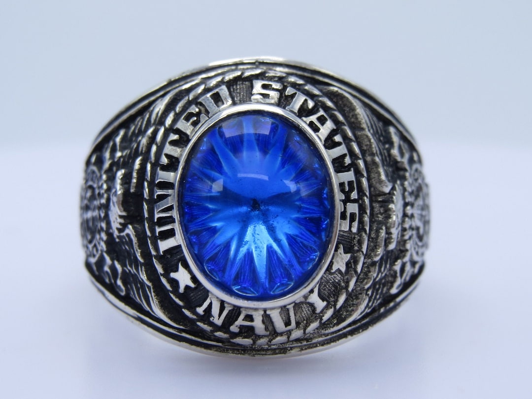 US Navy Ring , USN , Sterling Silber 925 , Männerring , Geschenk , USA ...