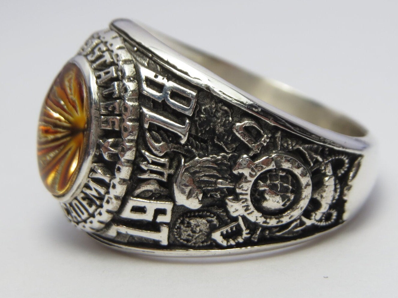 US Naval Academy Ring 1918 Sterling Silver 925 USNA | Etsy