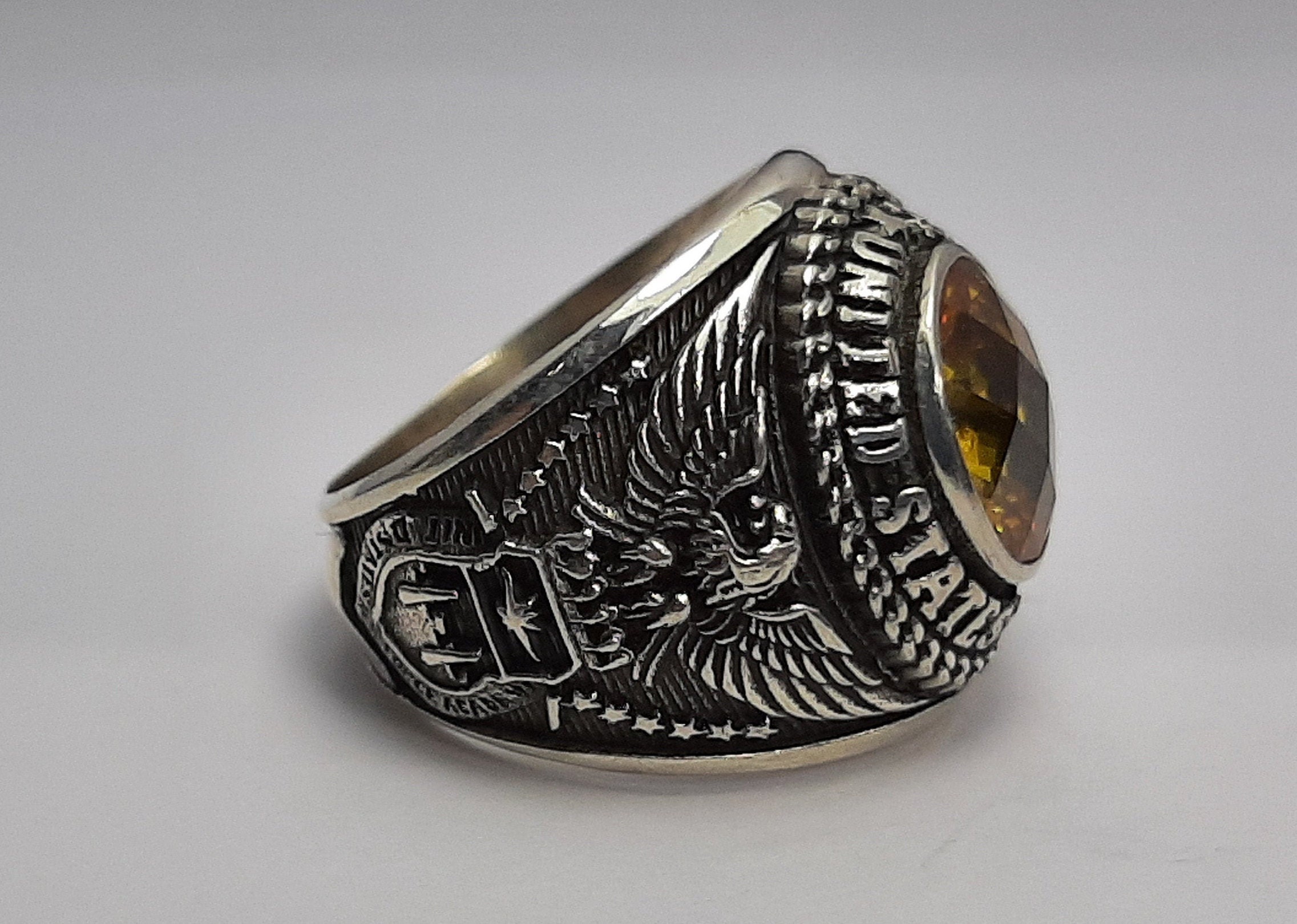 US Air Force Ring Sterling Silver 925 Gift Military Ring - Etsy