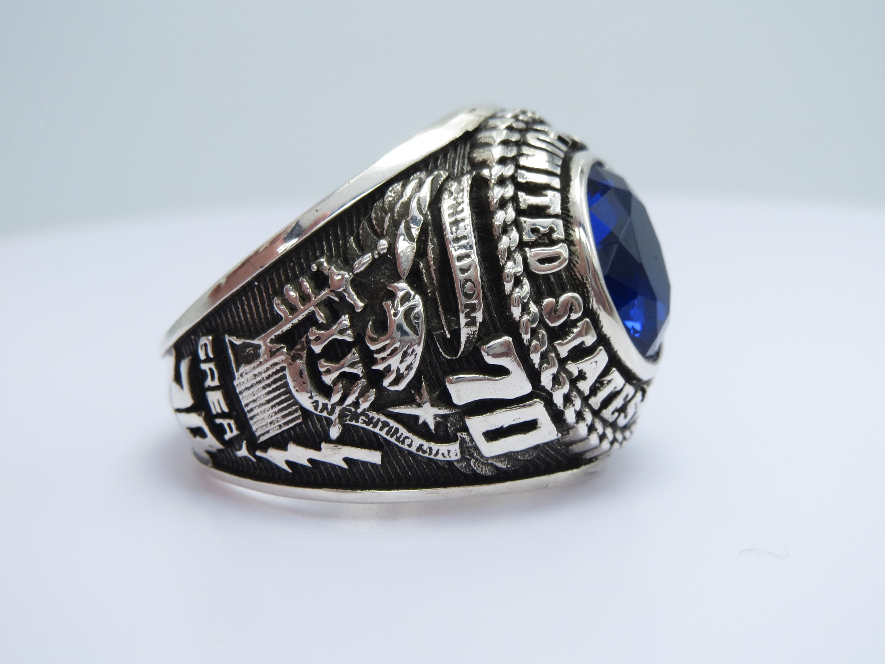 US Air Force Ring 1970 Sterling Silver 925 Gift | Etsy