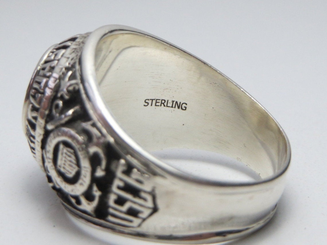 US Coast Guard Ring USCG Sterling Silver 925 Gift - Etsy
