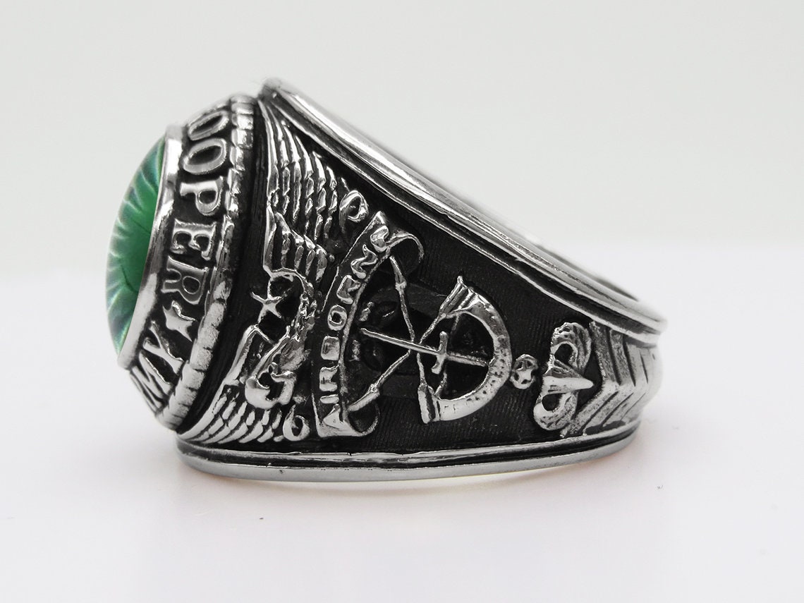 US Paratrooper Ring USA ARMY Sterling Silver 925 - Etsy