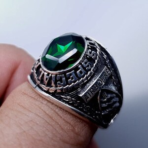 US Special Forces Ring , Sterling Silver 925 , Military , Army , Gift ...