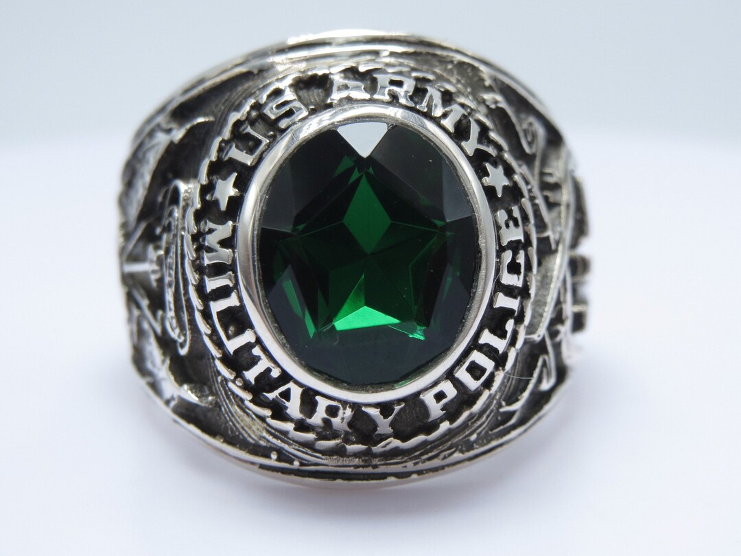 US Army Ring , Military Pol, Sterling Silver 925 , YOUR SIZE , Gift ...