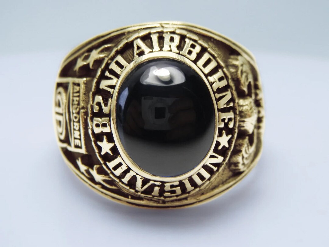 82nd Airborne Division Ring , America's Guard of Honor , Sterling 10KP ...