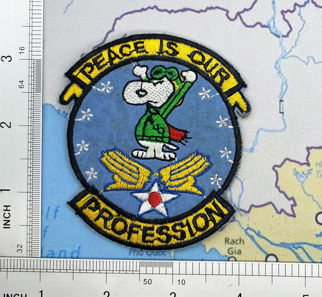 Patch , US Air Force , Snoopy Dog , Usaf , Peace is Our Profession , Snoopy Patch , P2 - Etsy