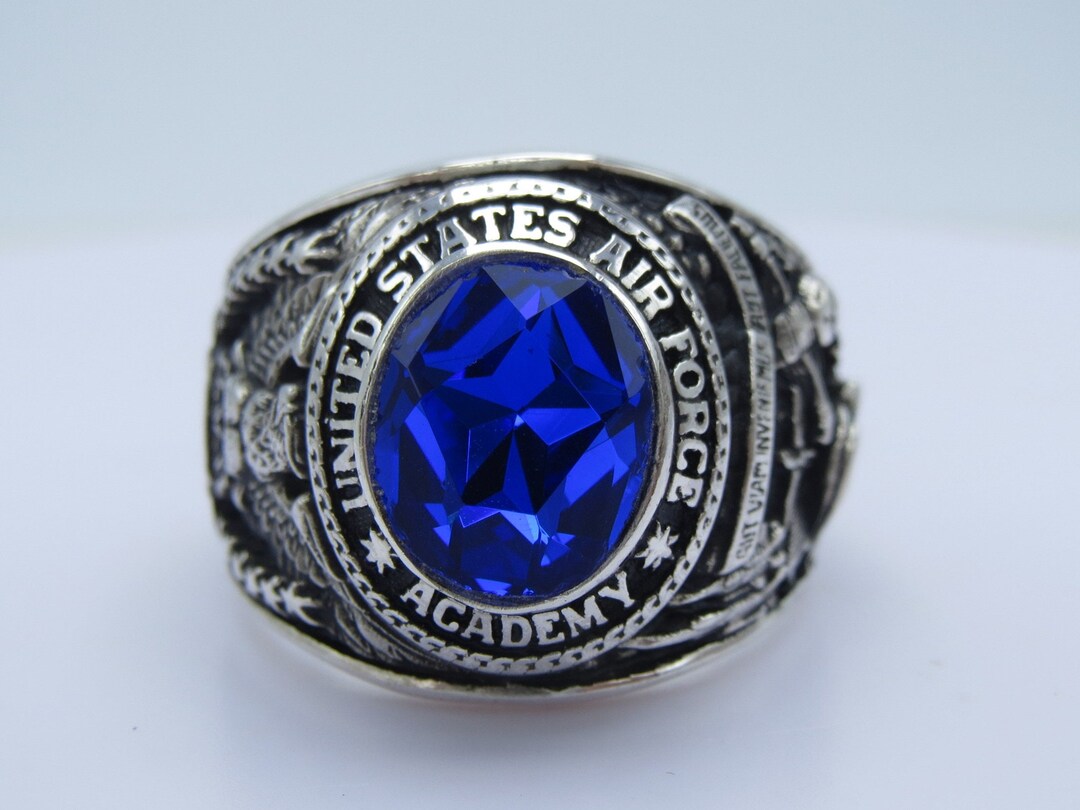 US Air Force Ring , USAF , 1970, USNA , Sterling Silver 925 , Military ...