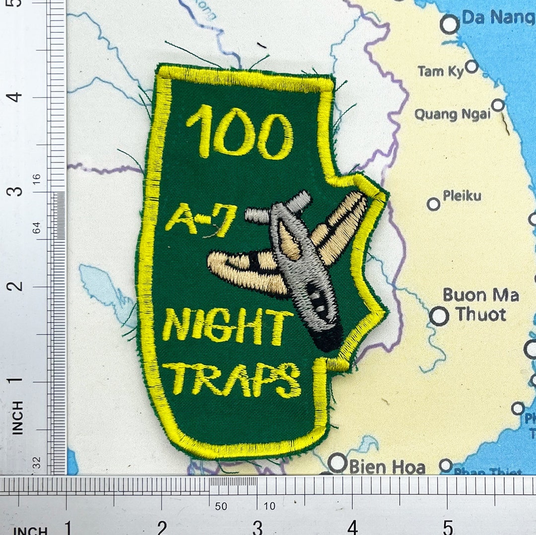 Patch US Navy Vietnam Aircraft A7 Night Traps 100 Navy - Etsy