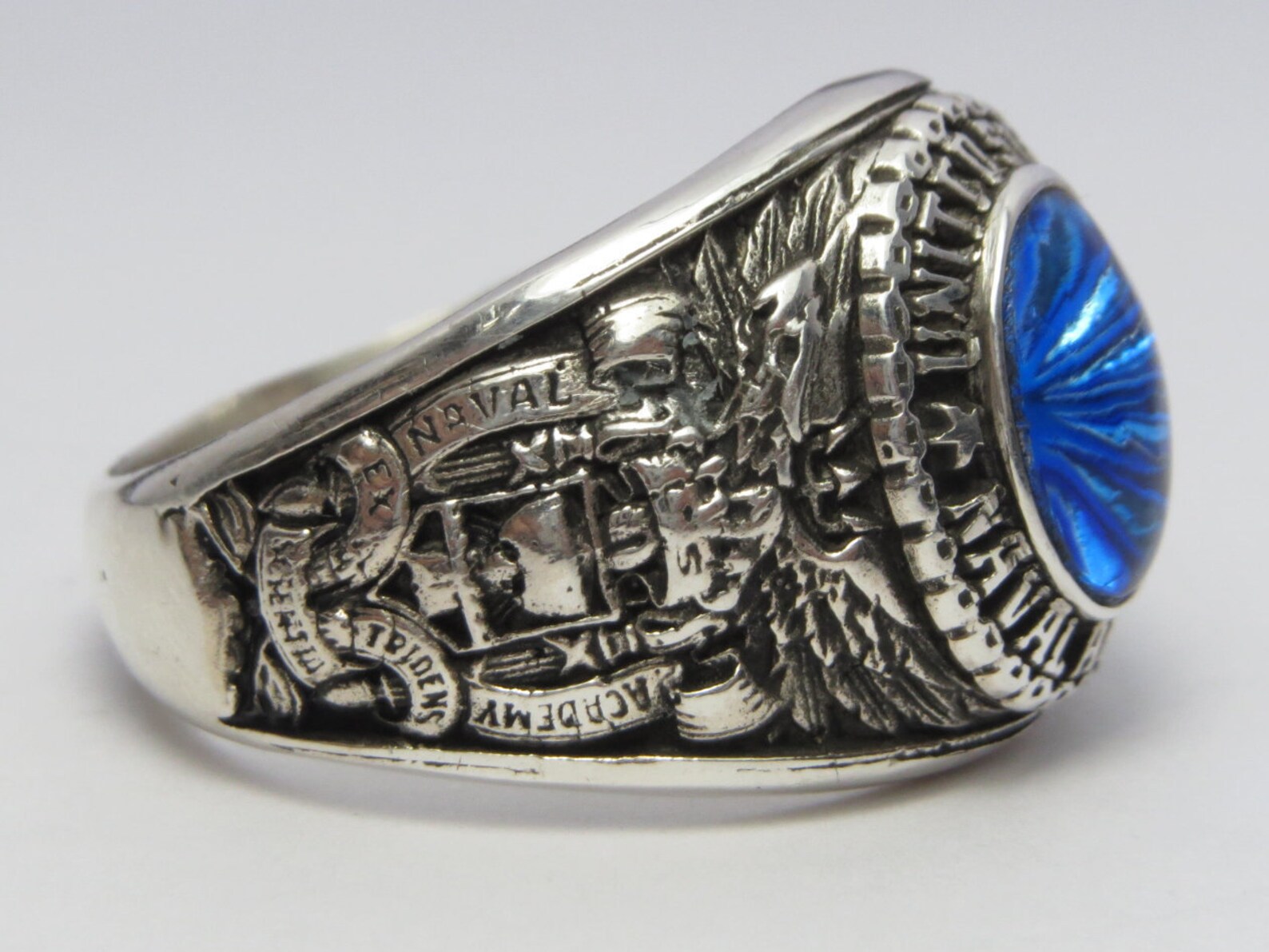 US Naval Academy Ring 1918 Sterling Silver 925 USNA | Etsy
