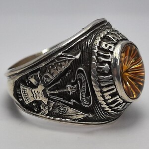 US Army Ring , Military Pol, Sterling Silver 925 , YOUR SIZE , Gift ...