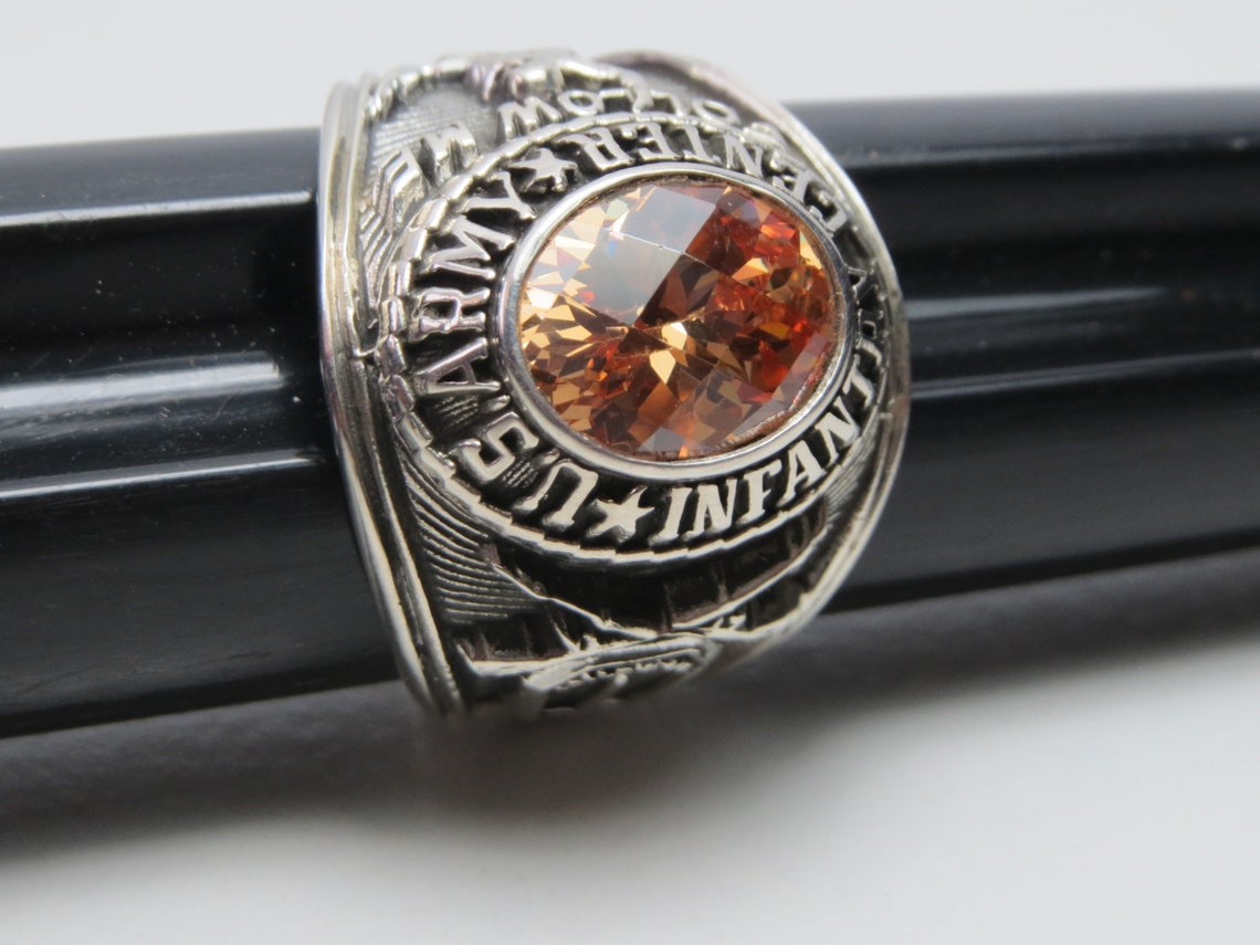 US Army Infantry Ring Sterling Silver 925 Gift | Etsy