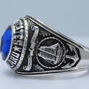 US Coast Guard Ring , USCG , Sterling Silver 925 , Gift , Military Ring ...