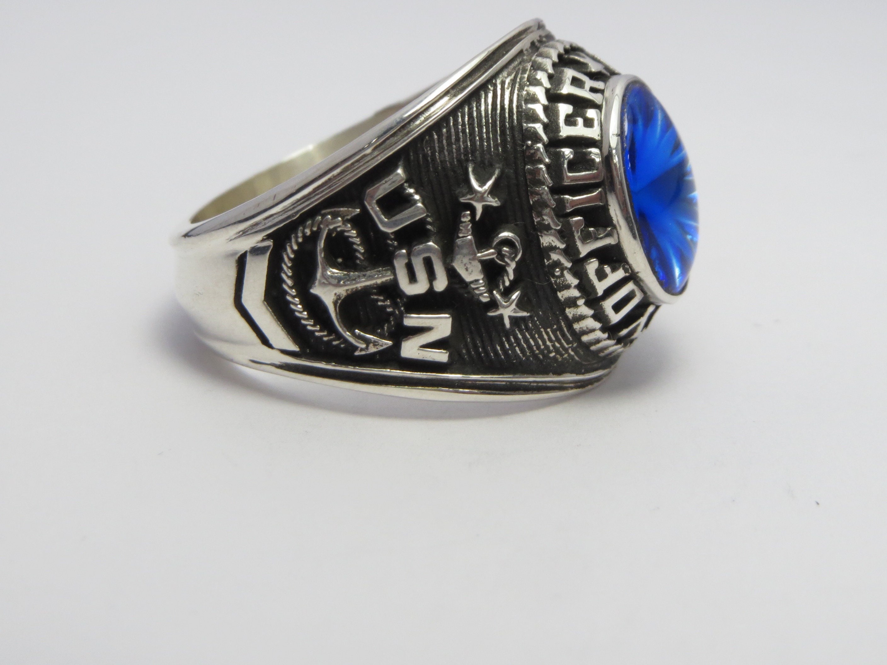 US Navy Ring Chief Petty Offier America USN Sterling - Etsy