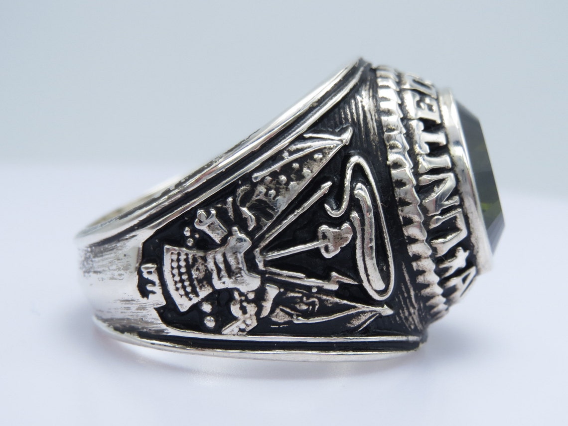 US Army Ring America's ARMOR USCG Sterling Silver | Etsy