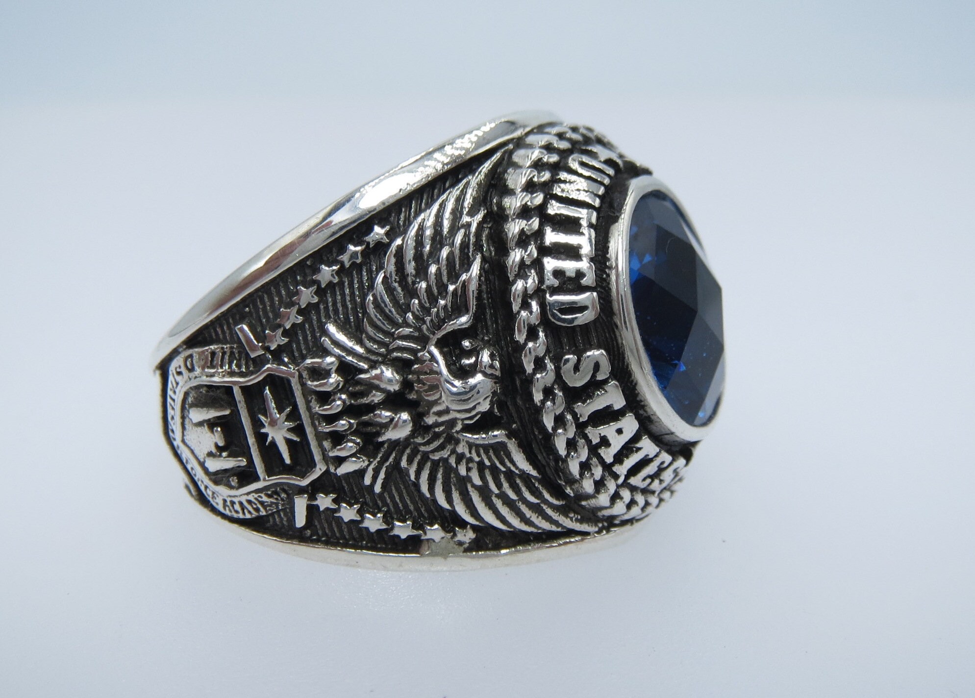 US Air Force Ring Sterling Silver 925 Gift Military Ring - Etsy