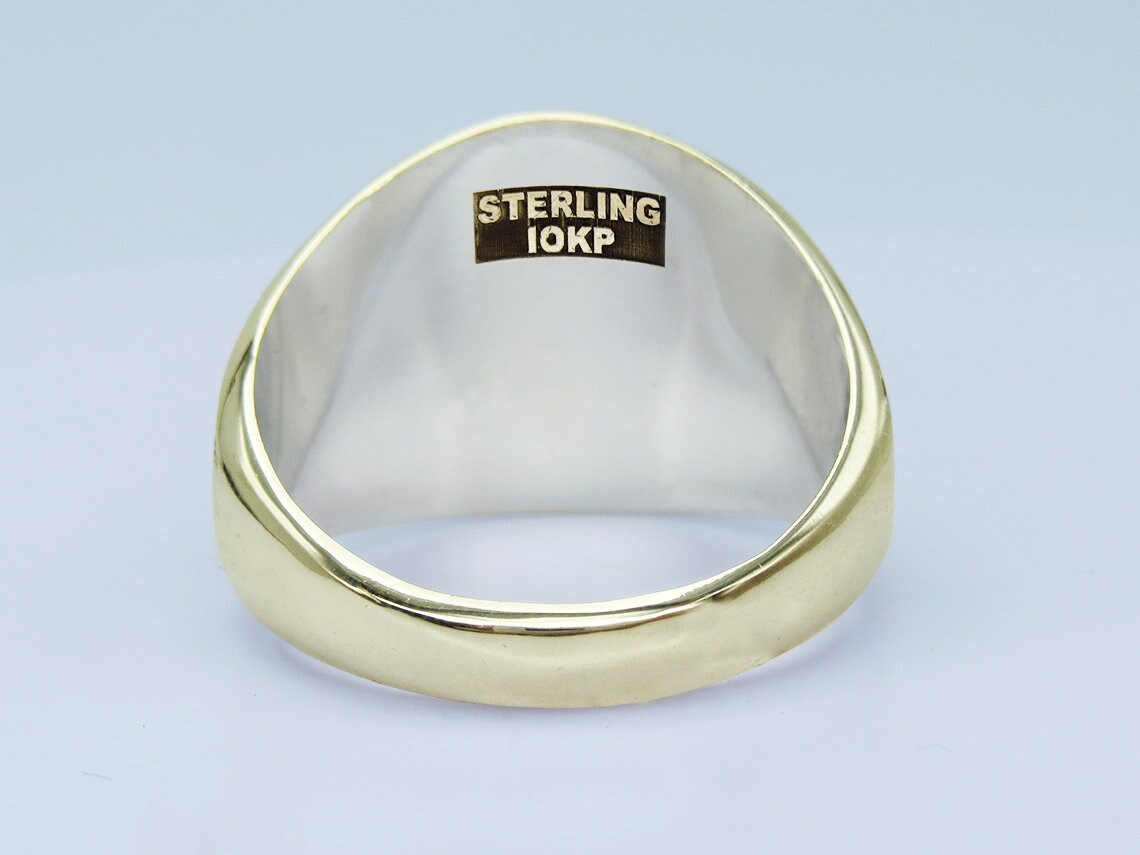 101st Airborne Division Ring Sterling 10KP Gold Plated - Etsy