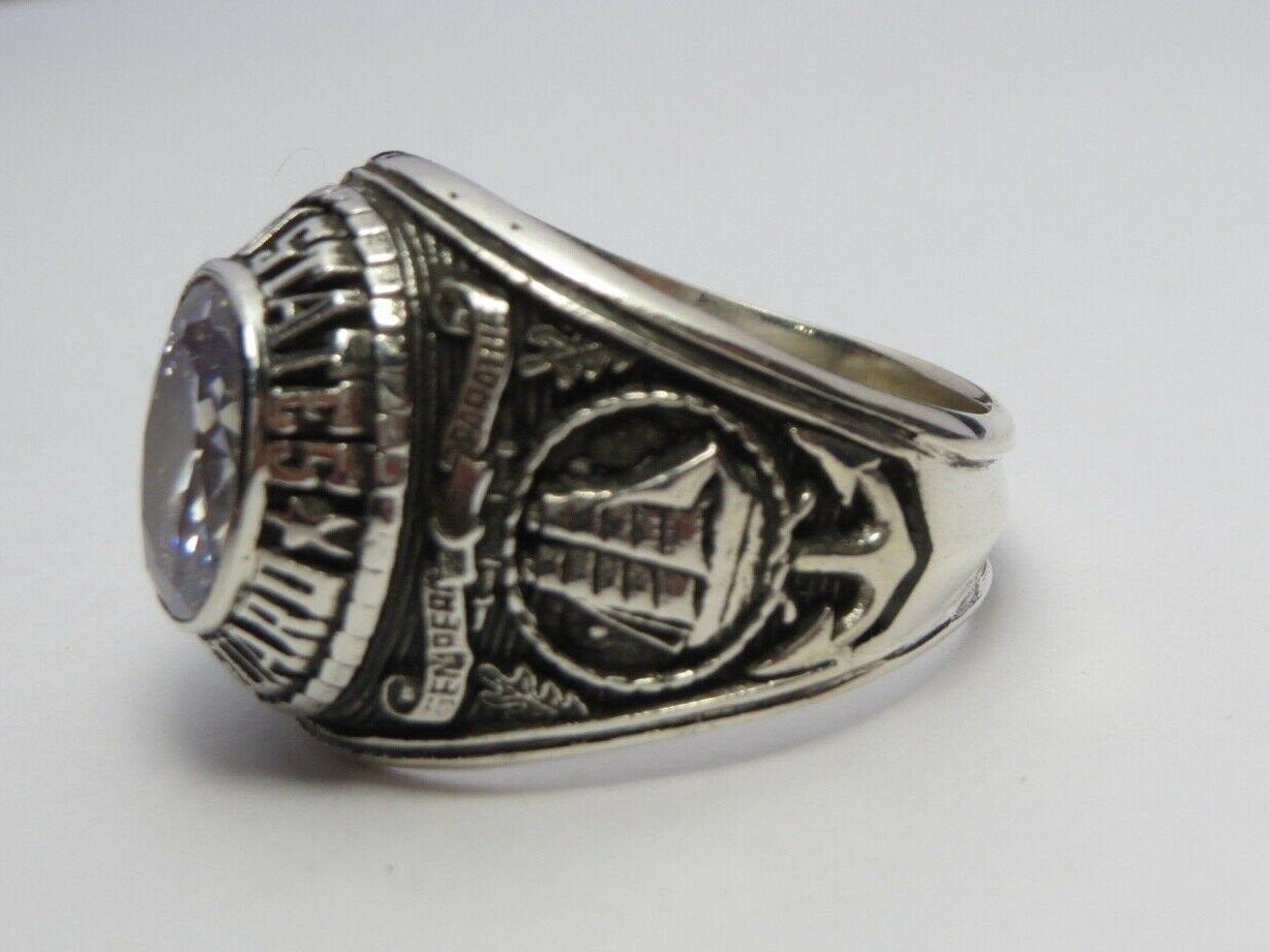 US Coast Guard Ring USCG Sterling Silver 925 Gift | Etsy