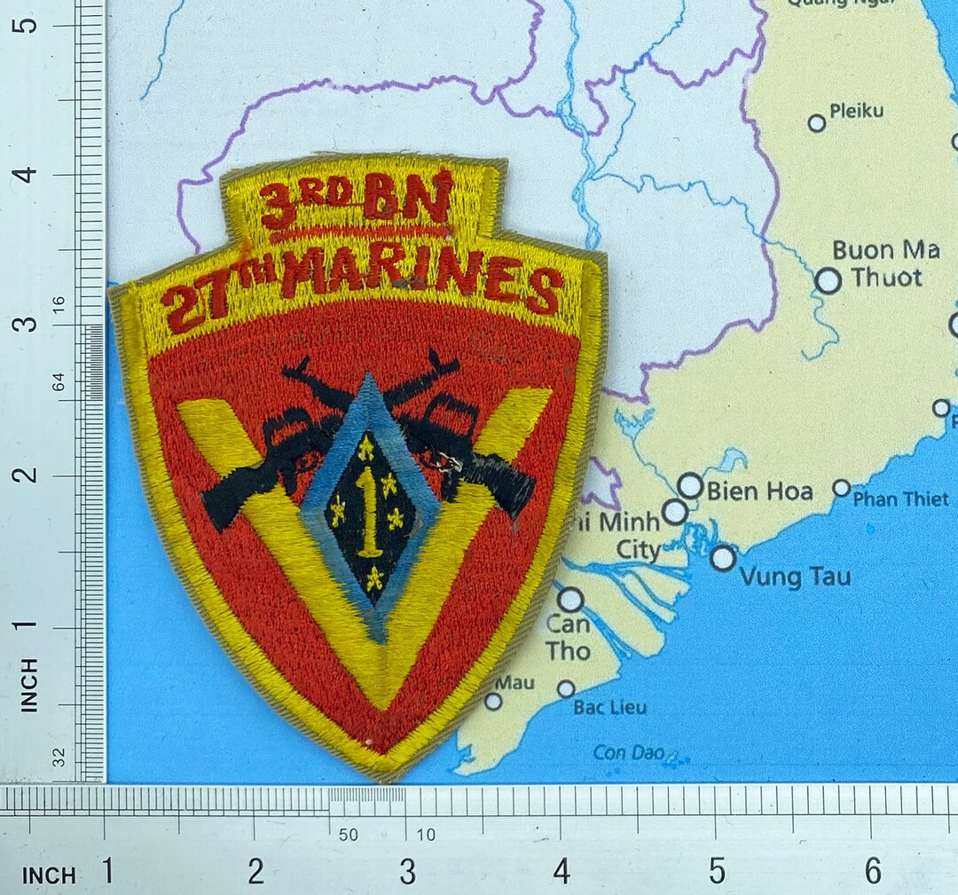 Patch , Usmc 3rd Bn 27th Marines 1st Marine Division Patch , 1st Usmc ...