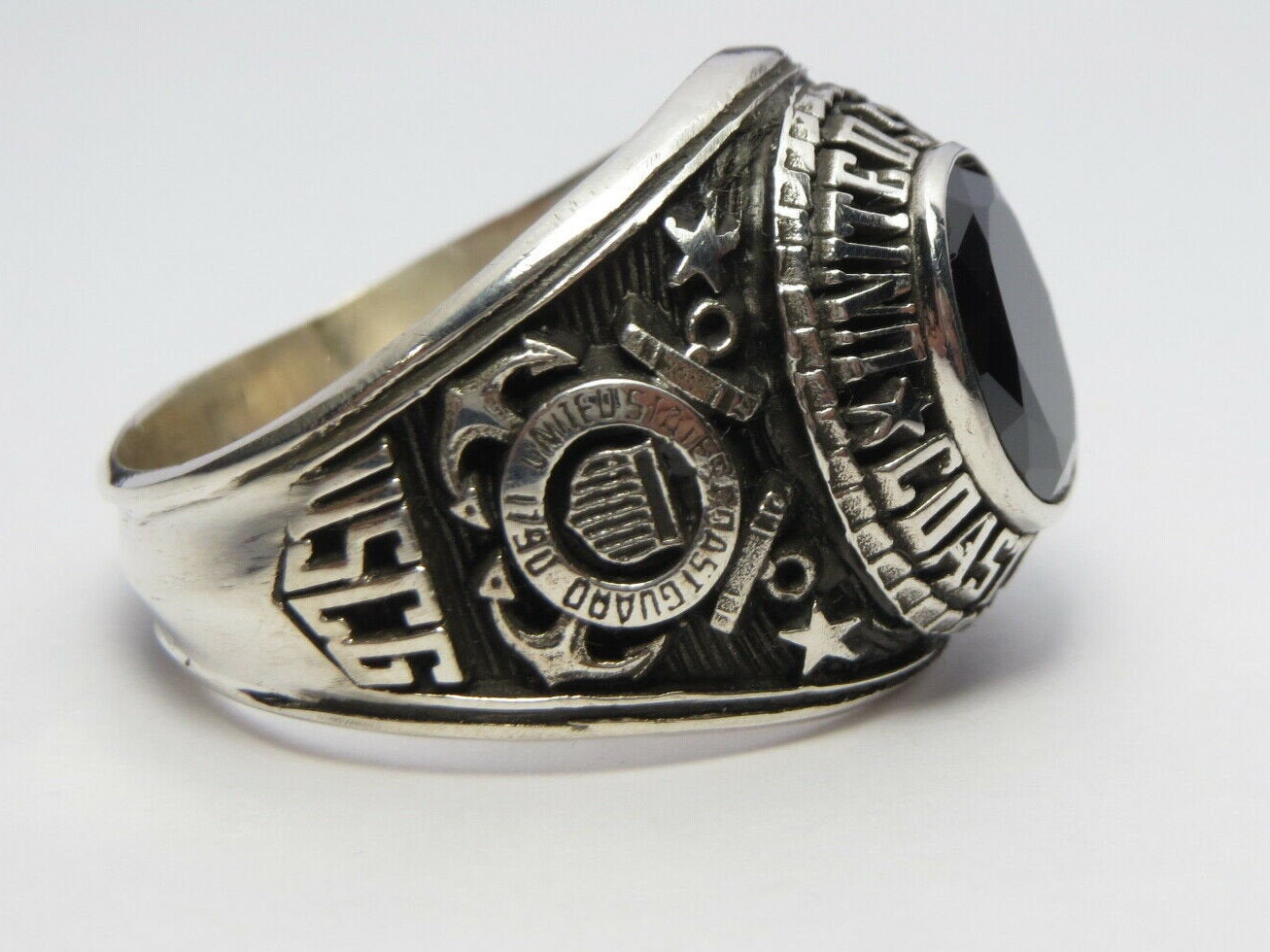 US Coast Guard Ring Sterling Silver 925 Gift Military | Etsy