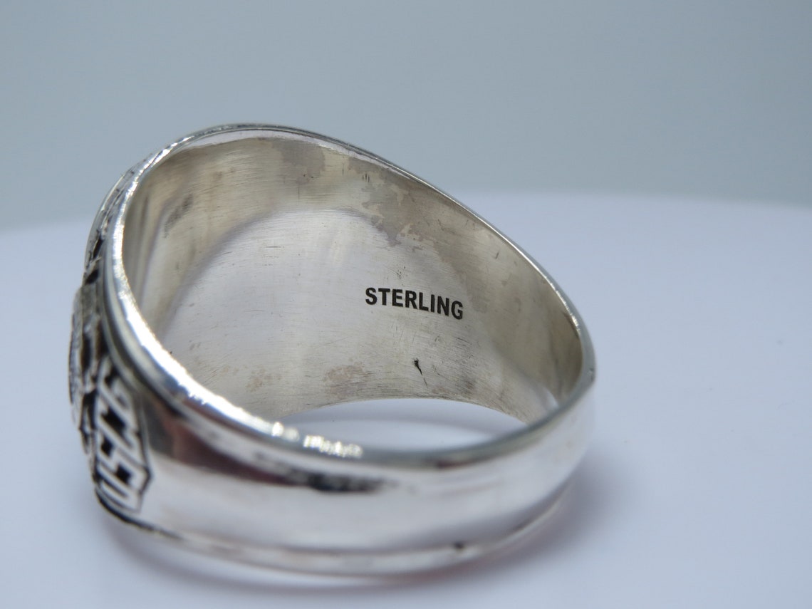 US Coast Guard Ring USCG Sterling Silver 925 Gift | Etsy