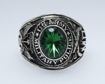 US Army Ring Military Pol Sterling Silver 925 YOUR SIZE | Etsy