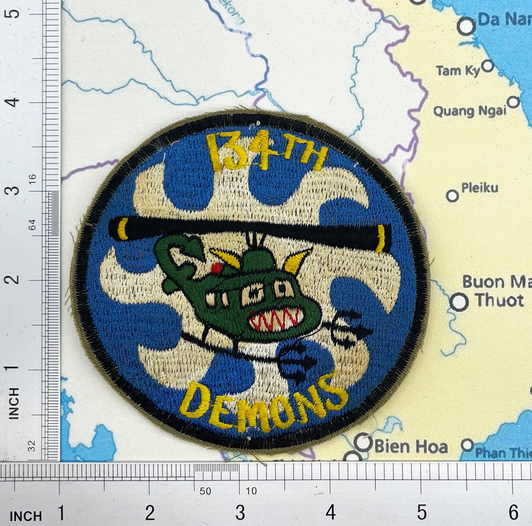 PATCH 134th Assault Helicopter Company DEMONS Vietnam War - Etsy