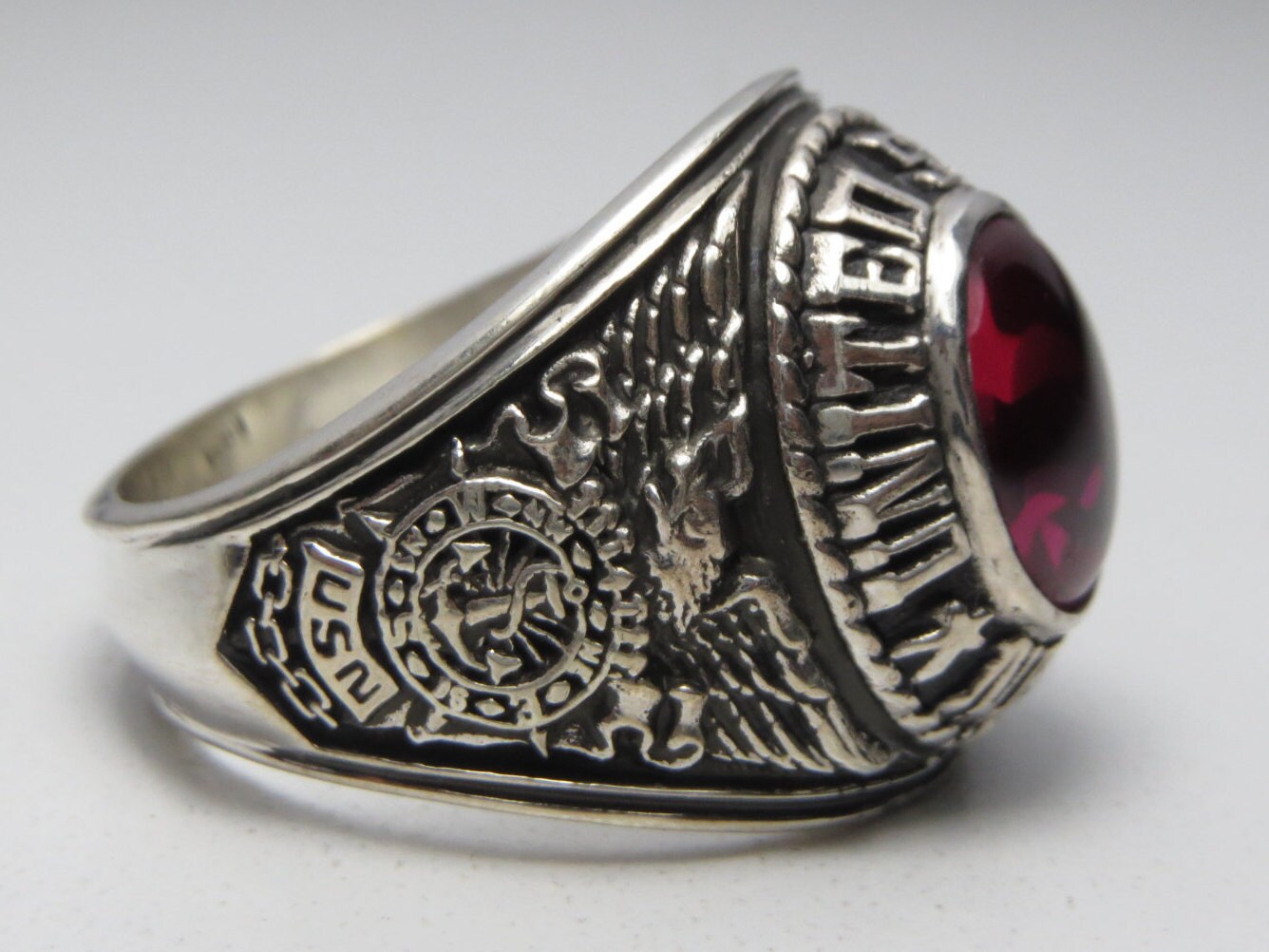 US Navy Ring Sterling Silver 925 Gift Military Ring | Etsy